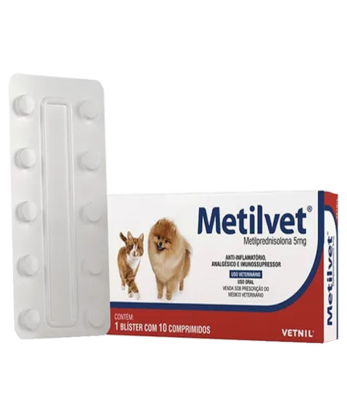 METILVET 5 MG 10 COMPRIMIDOS – Mundo Animal