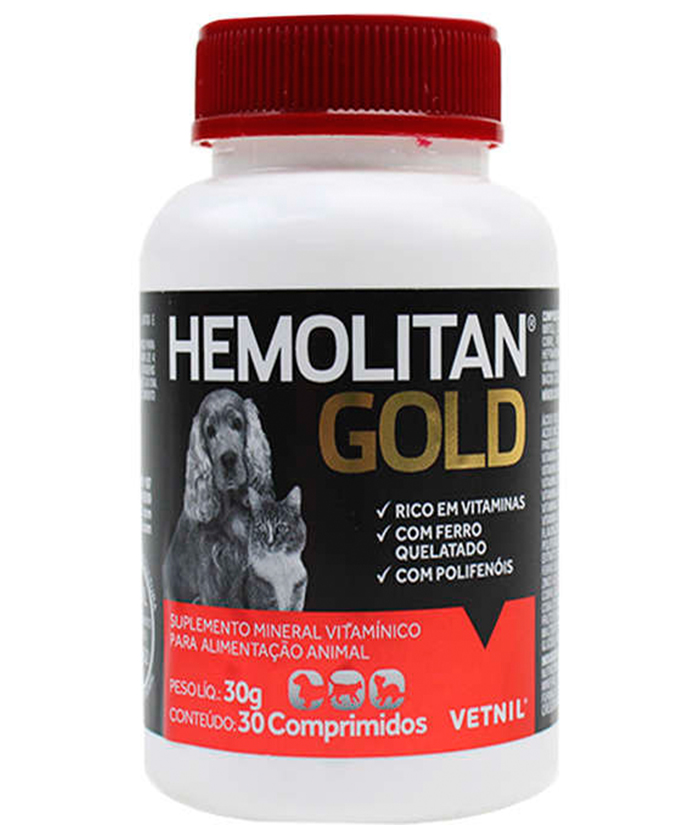 HEMOLITAN GOLD 30 COMP – Mundo Animal