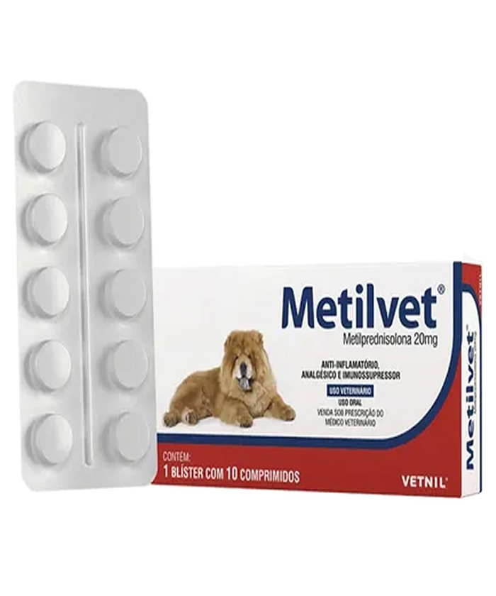METILVET 20 MG 10 COMPRIMIDOS – Mundo Animal