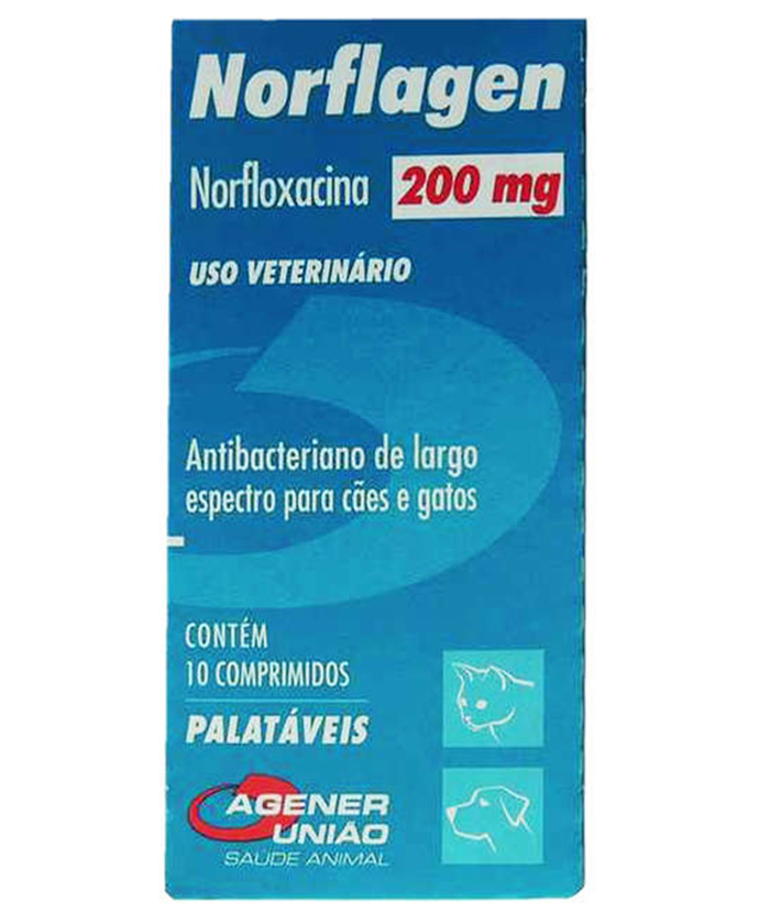 NORFLAGEN (NORFLOXACINA) 10 COMPRIMIDOS – Mundo Animal