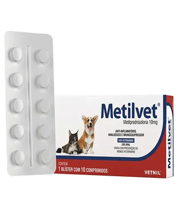 METILVET 10 MG 10 COMPRIMIDOS – Mundo Animal