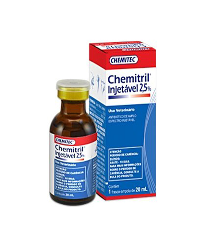 CHEMITRIL INJETÁVEL 2,5% 20ML – Mundo Animal