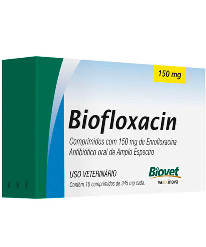 BIOFLOXACIN 150 MG 10 COMPRIMIDOS – Mundo Animal